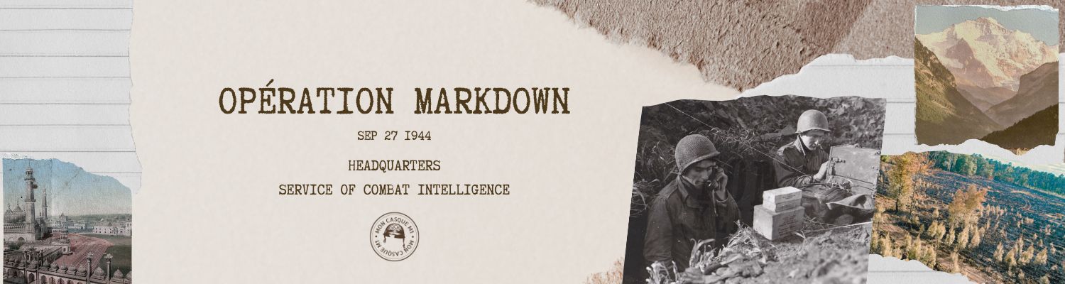 Operation Markdown | Mon Casque M1