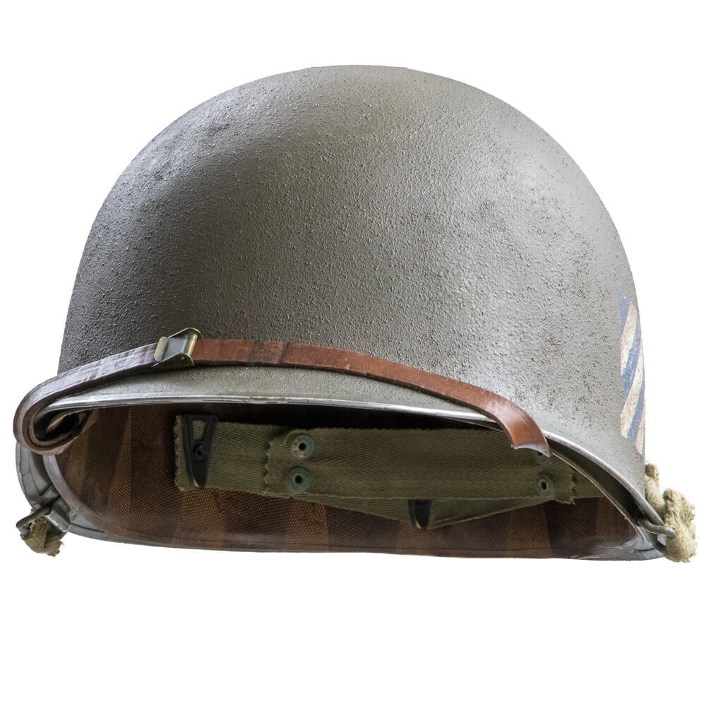 US M1 WW2 Helmet - Battle Battered - 3rd Infantry Division – Mon Casque M1