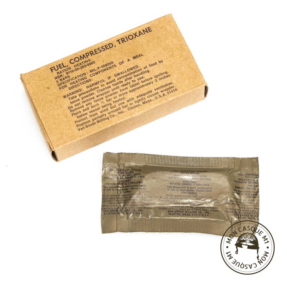 Trioxane Fuel Bar Original - Militaria | Mon Casque M1